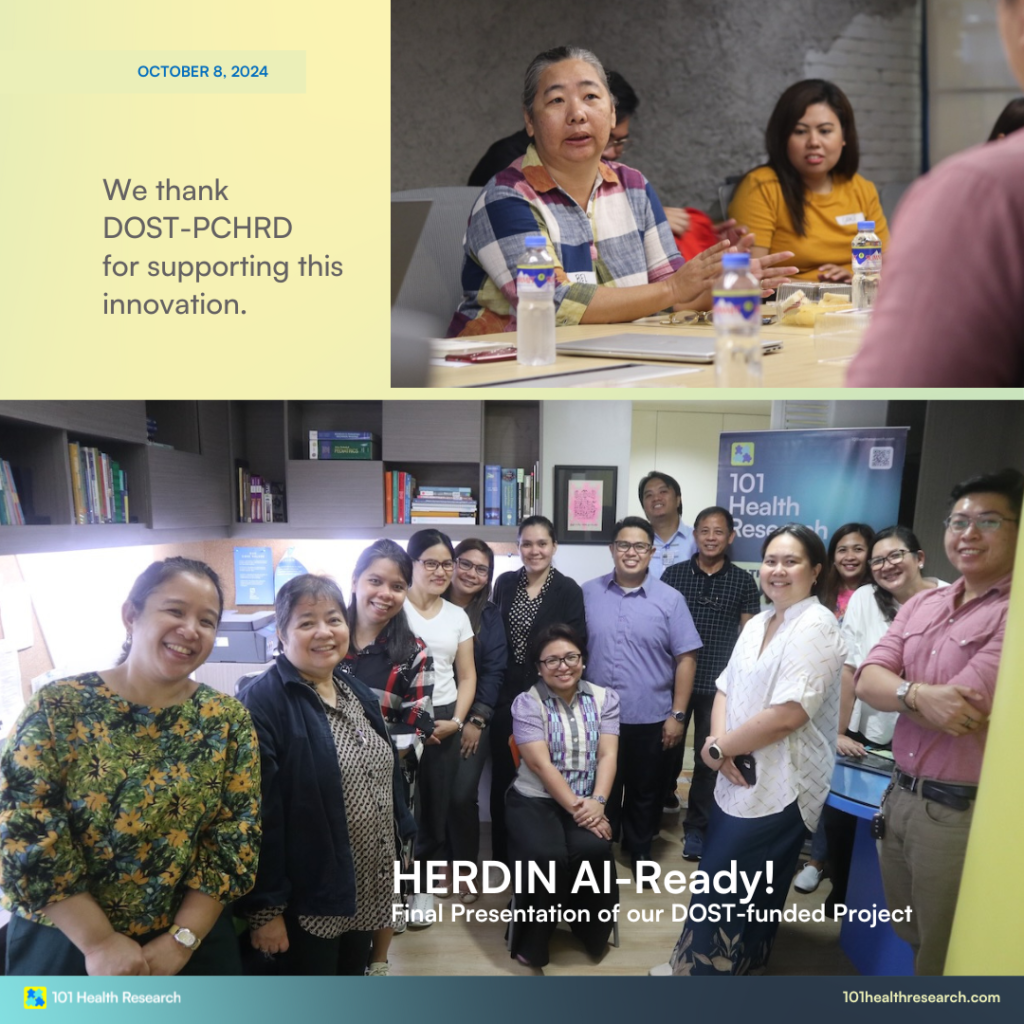 HERDIN is AI-Ready: 101 Health Research Launches Revolutionary AI Tool ...